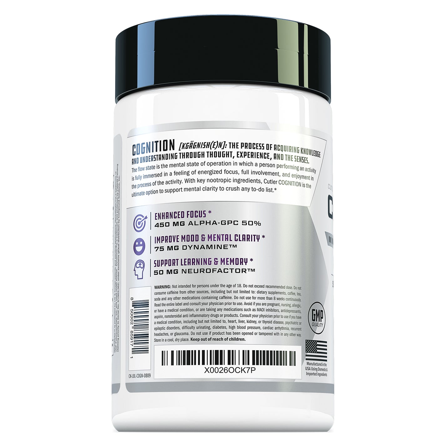 COGNITION NOOTROPIC | Jay Cutler Focus Supplement – Cutler Nutrition