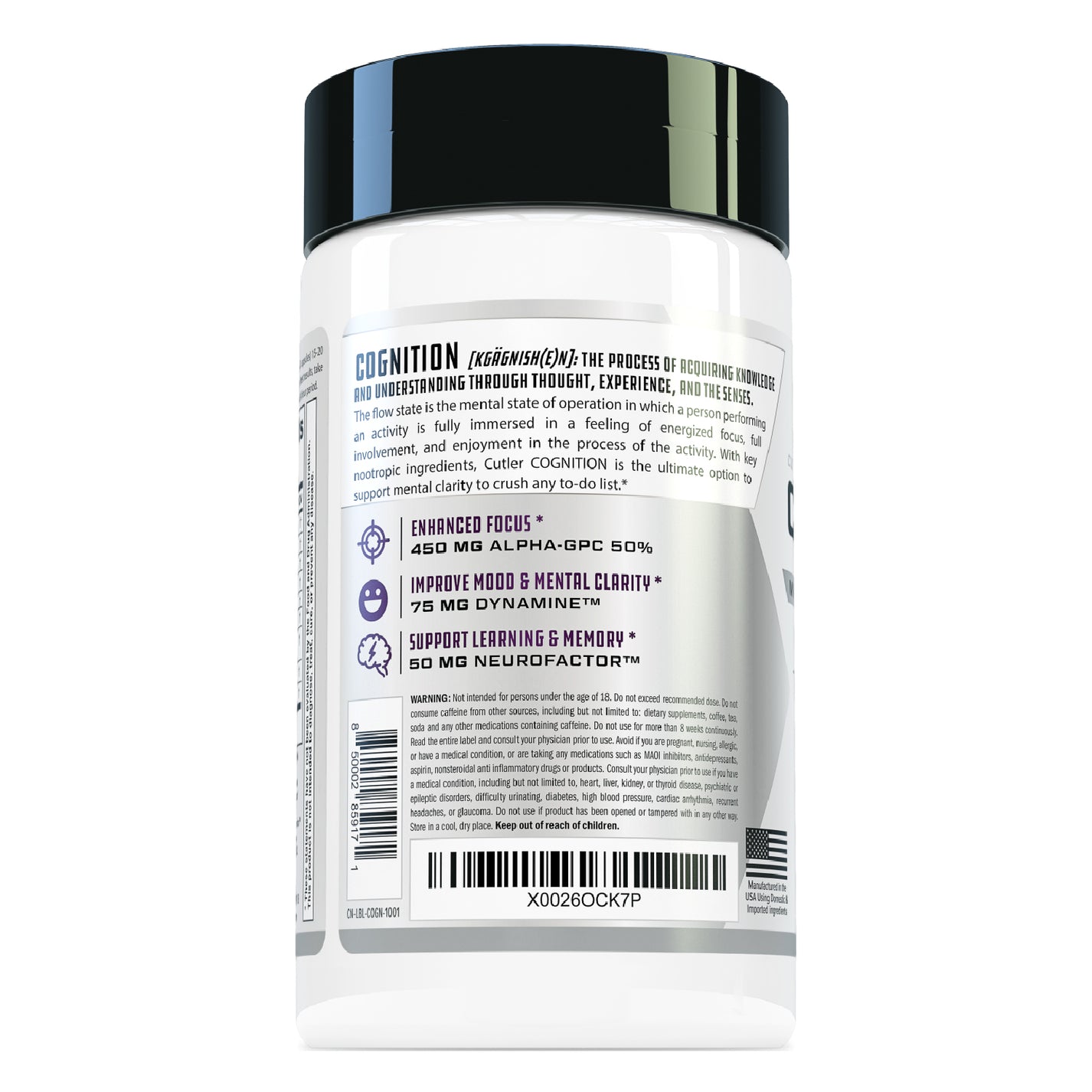 COGNITION NOOTROPIC | Jay Cutler Focus Supplement – JayCutler.com