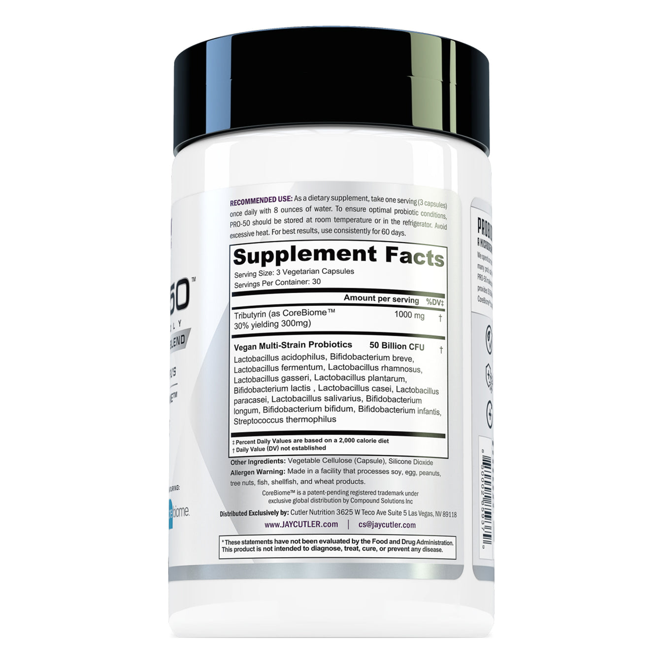 PRO-50 PROBIOTICS | 50B CFU Vegan Probiotics with Tributyrin ...