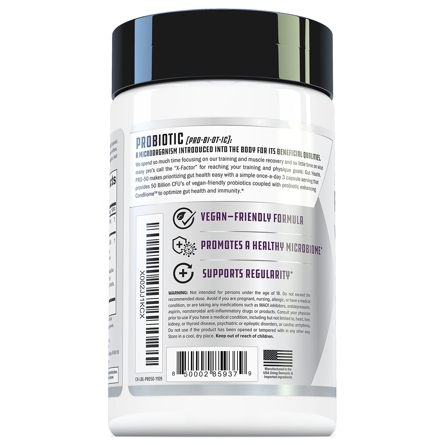 PRO-50 PROBIOTICS | 50B CFU Vegan Probiotics with Tributyrin – Cutler ...