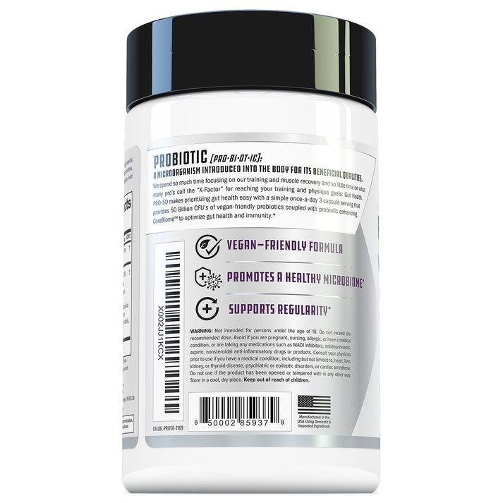 PRO-50 PROBIOTICS | 50B CFU Vegan Probiotics with Tributyrin – Cutler ...