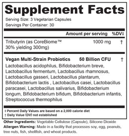 PRO-50 PROBIOTICS | 50B CFU Vegan Probiotics with Tributyrin ...